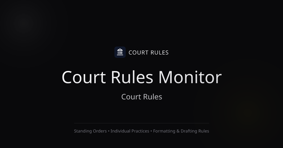Southern District of New York (SDNY) Judges, Local Rules and Filing ...